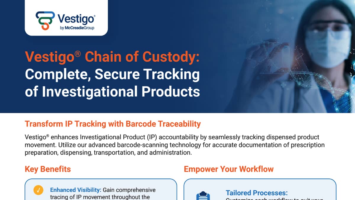 Vestigo® Chain of Custody - McCreadie Group